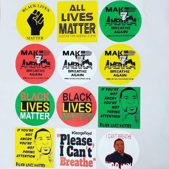 Office | George Floyd Xl Vinyl Decal Sticker 5x6black Liv | Poshmark